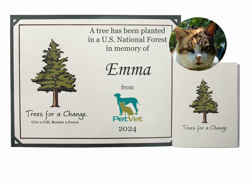 Vet & Pet Business Memorial Tree Gift | Trees for a Change LLC